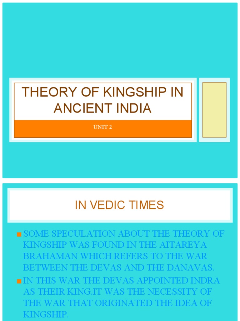 Theories of Kingship in Ancient India | PDF | Monarchy | Religion And ...