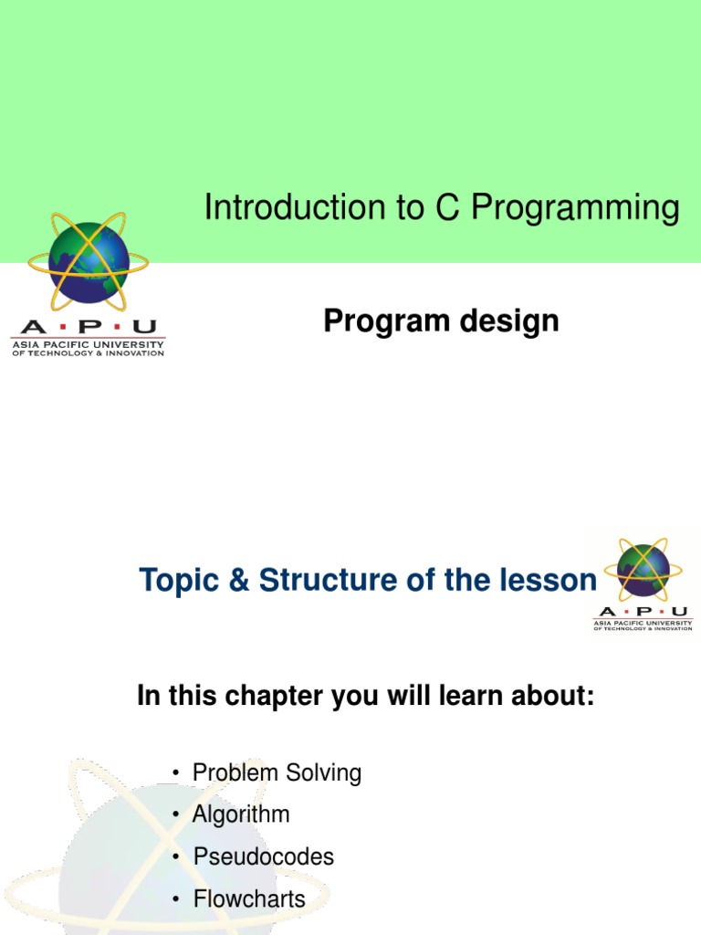 Introduction To C Programming: Program Design | PDF | Algorithms ...