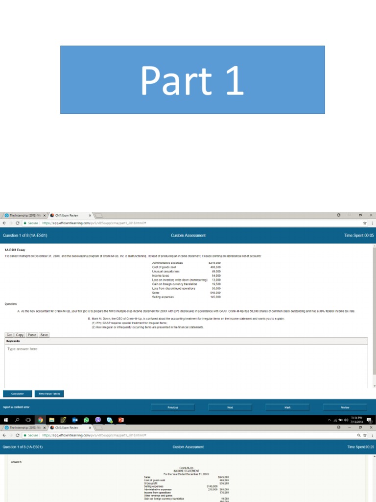 Wiley CMA Essay | PDF