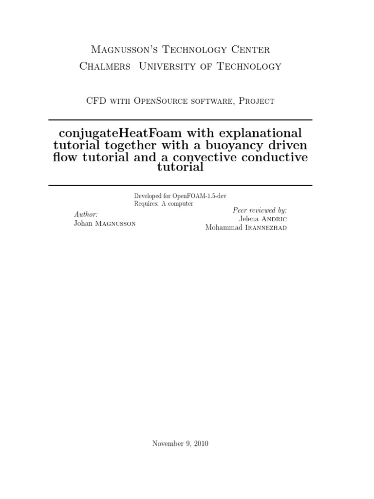 Johan Magnusson Report | PDF | Fluid Dynamics | Liquids