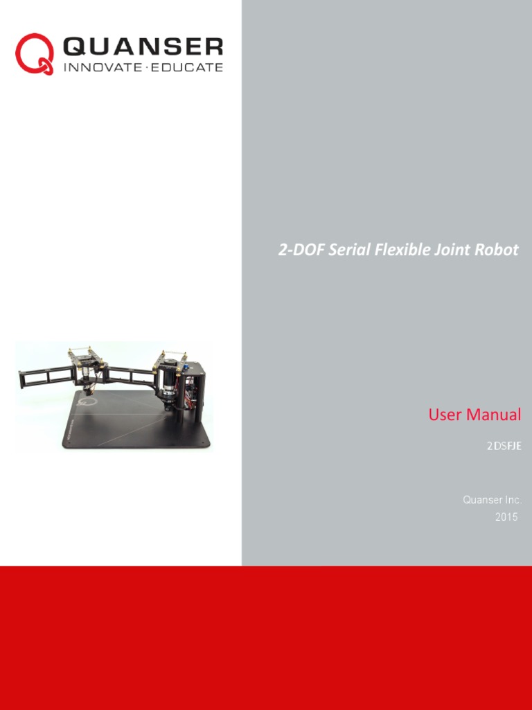 Made For Science Quanser 2 Dof Serial Flexible Joint UserManual | PDF | Data Acquisition ...
