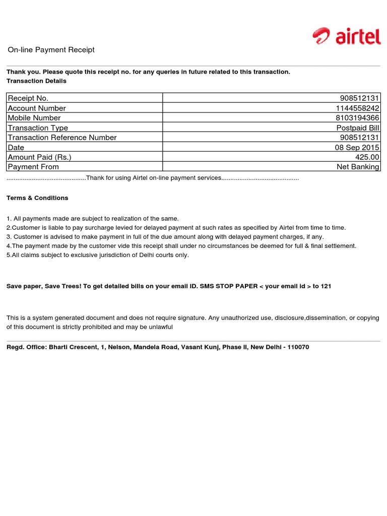Analog Comm. - EC-405 | PDF | Receipt | Payments