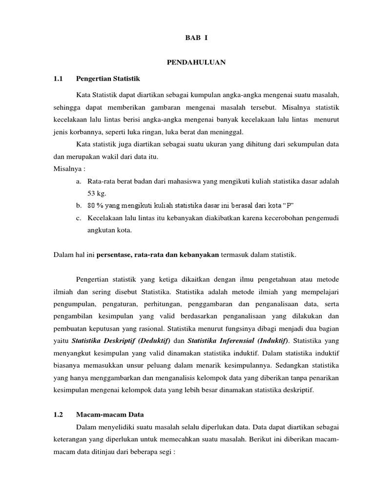 Statistika Dasar | PDF