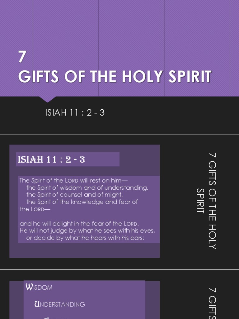 7 Gifts of the Holy Spirit Explained | PDF | Courage | Wisdom