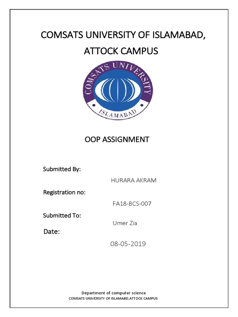 Oop Lab Assignment PDF | PDF | Computer Programming | Software Oop Lab Assignment PDF | PDF | Computer Programming | Software