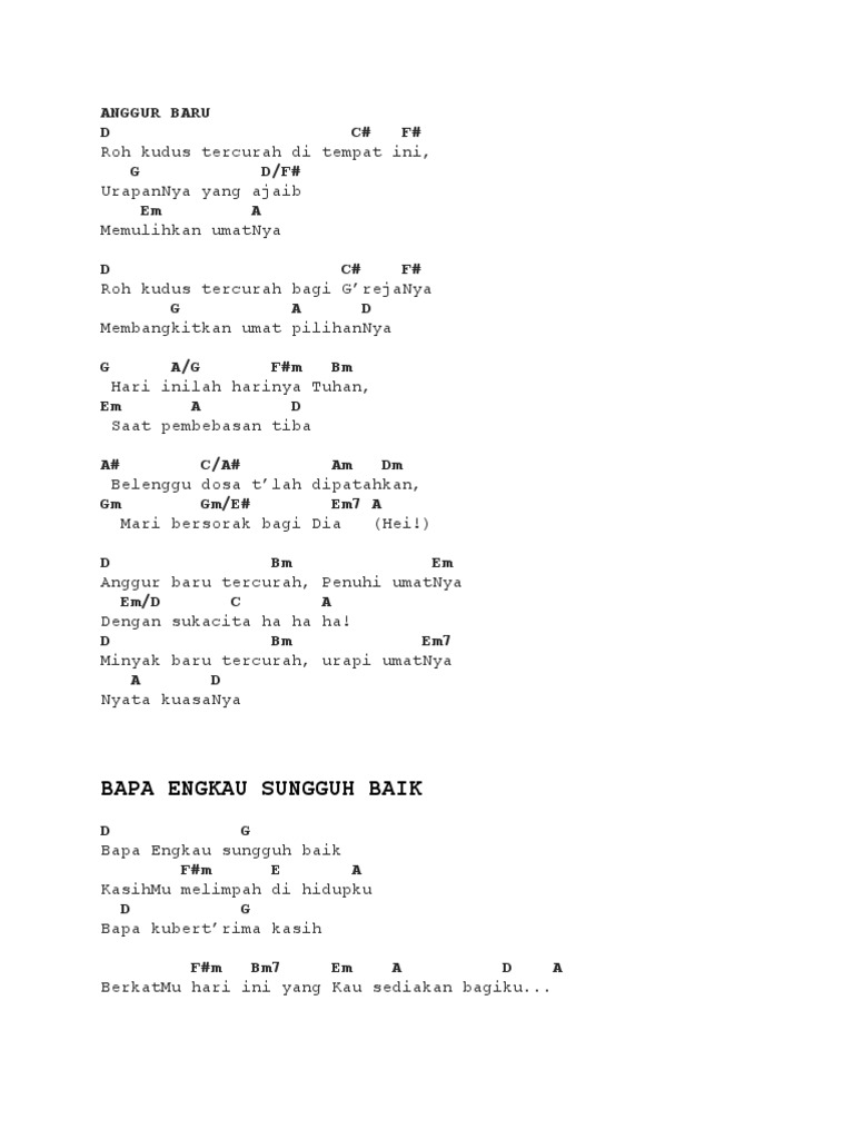 Chord Lagu Rohani | PDF