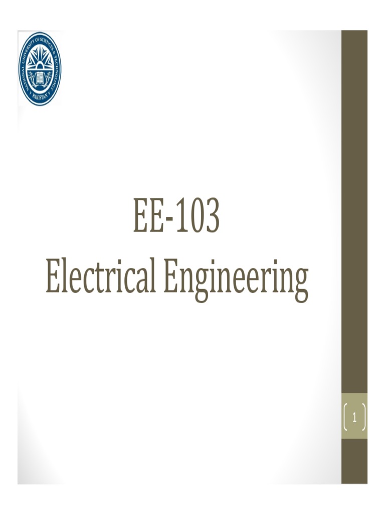 EE-103 Electrical Engineering | PDF