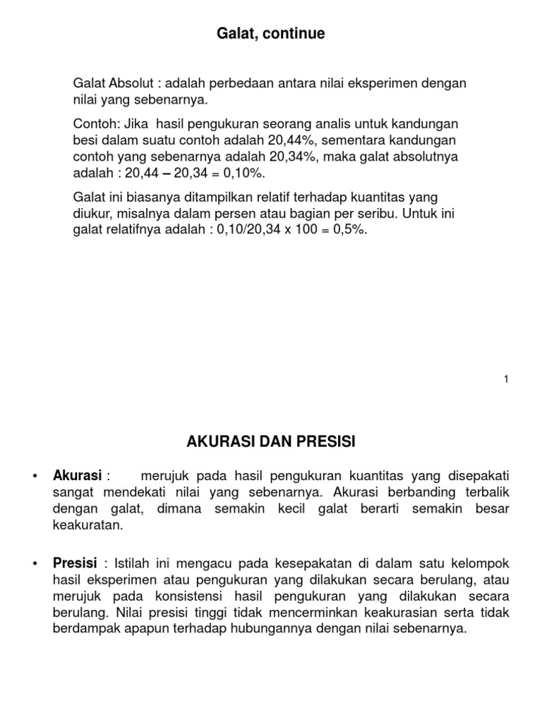 Akurasi Presisi 2 | PDF