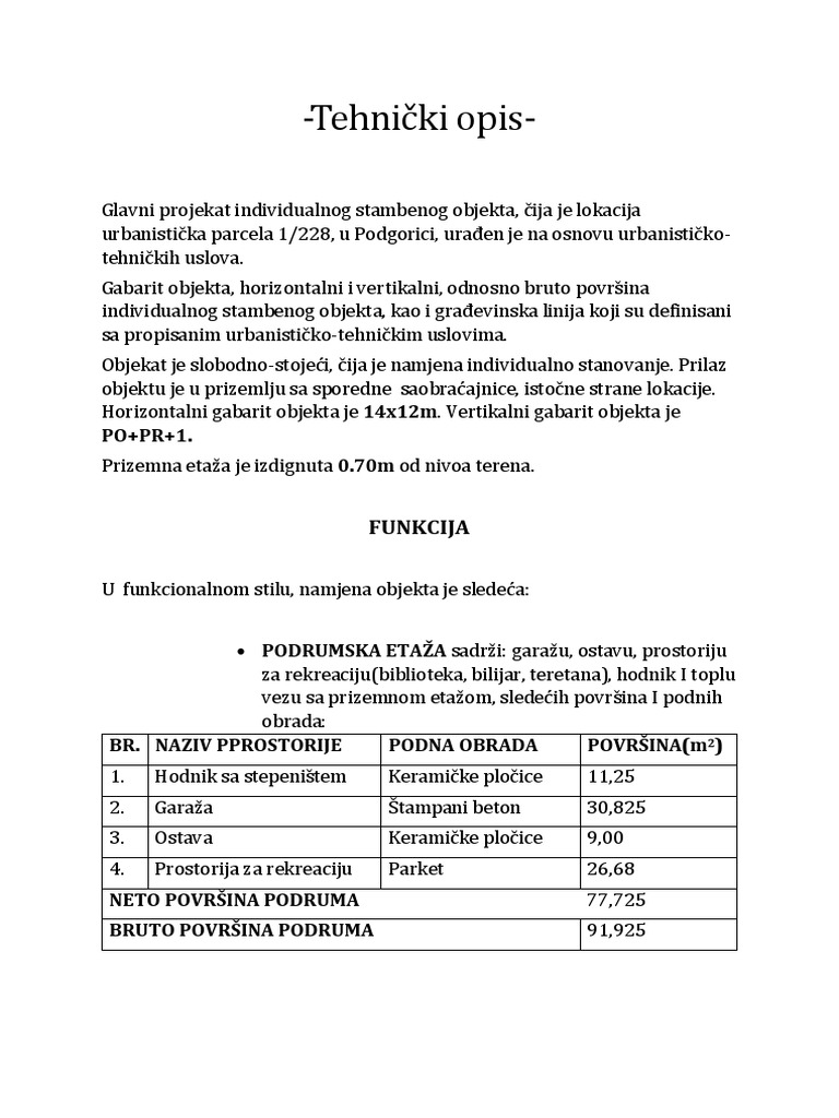 Tehnicki Opis 1528127292 | PDF