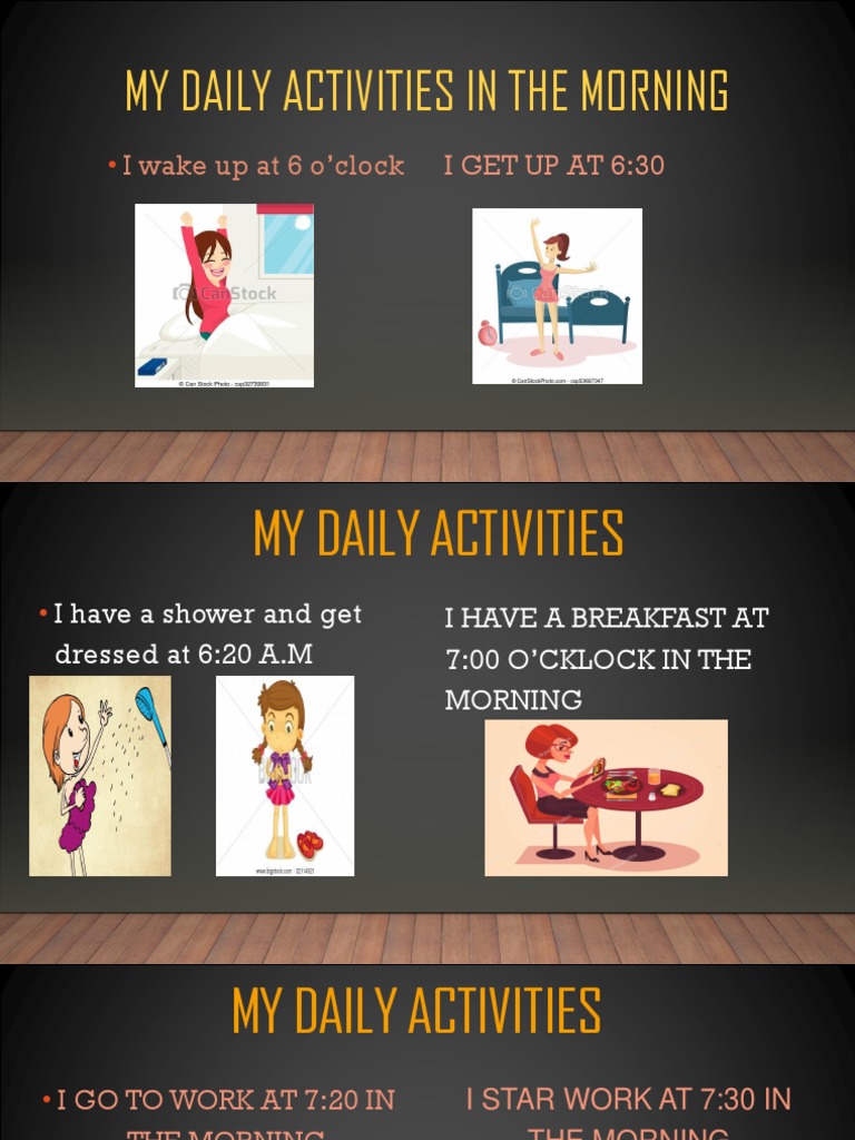 Daily Routine: Morning to Evening | PDF | Self-Improvement