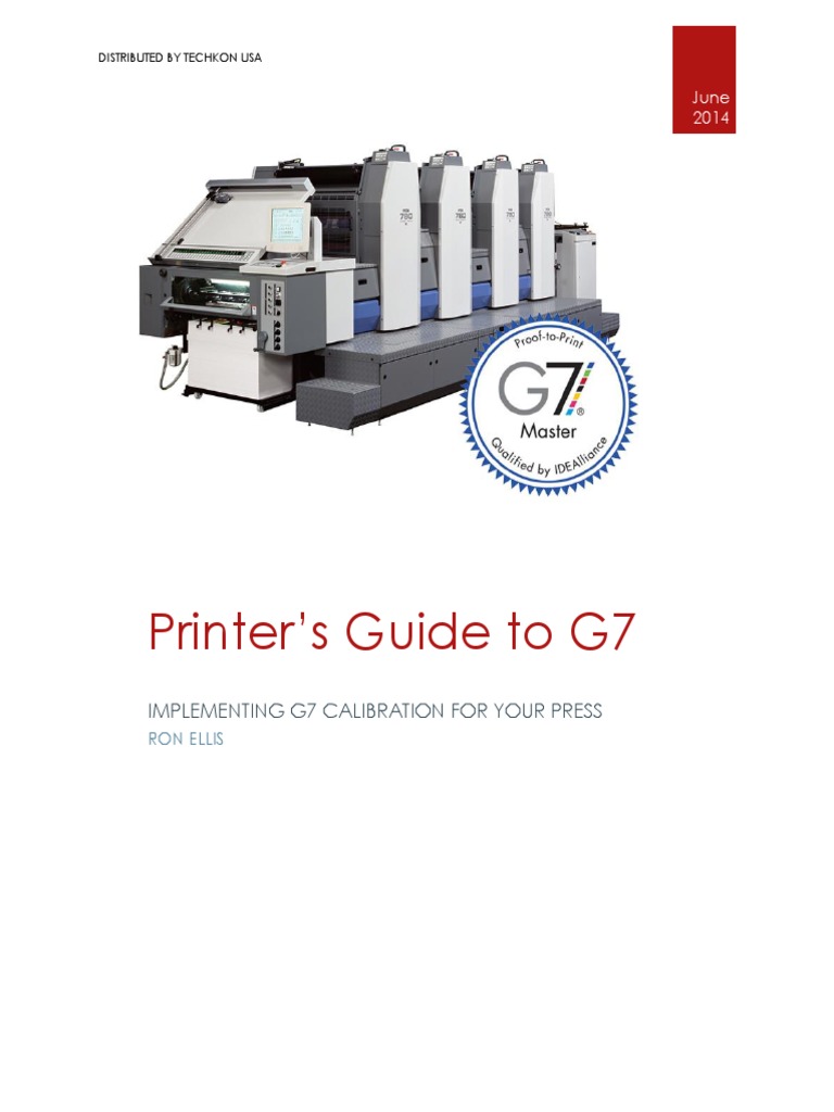 Printer's Guide To G7 | PDF | Calibration | Printing