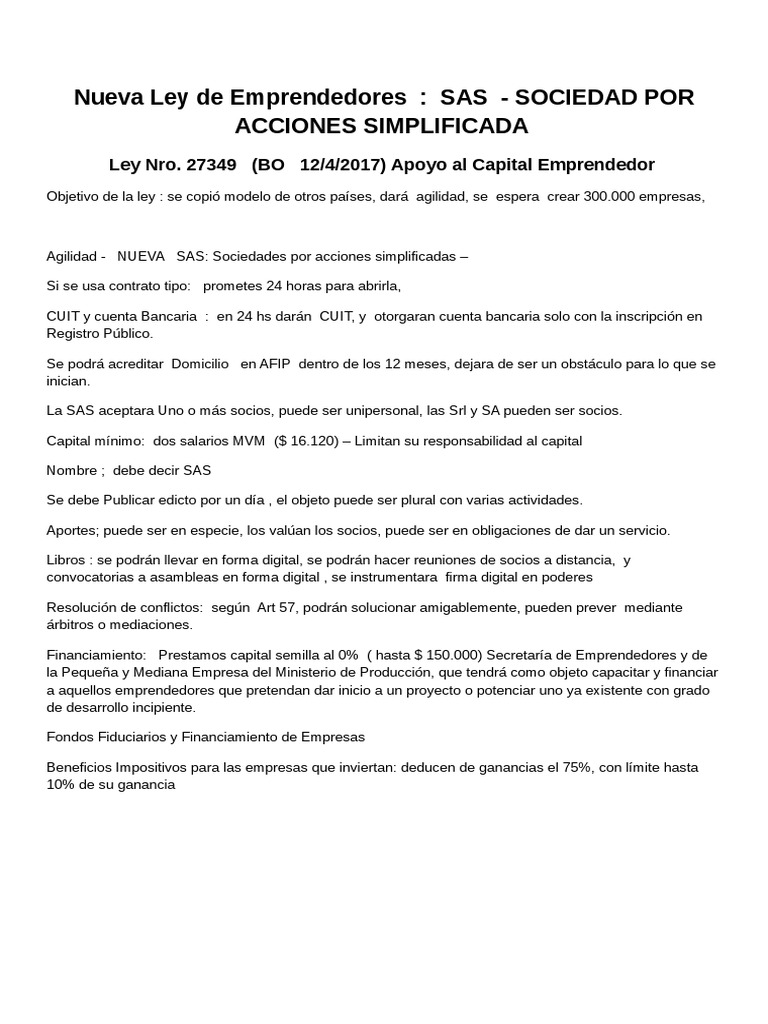 Ley de Pymes | PDF | Pequeñas y medianas empresas | Derecho Corporativo