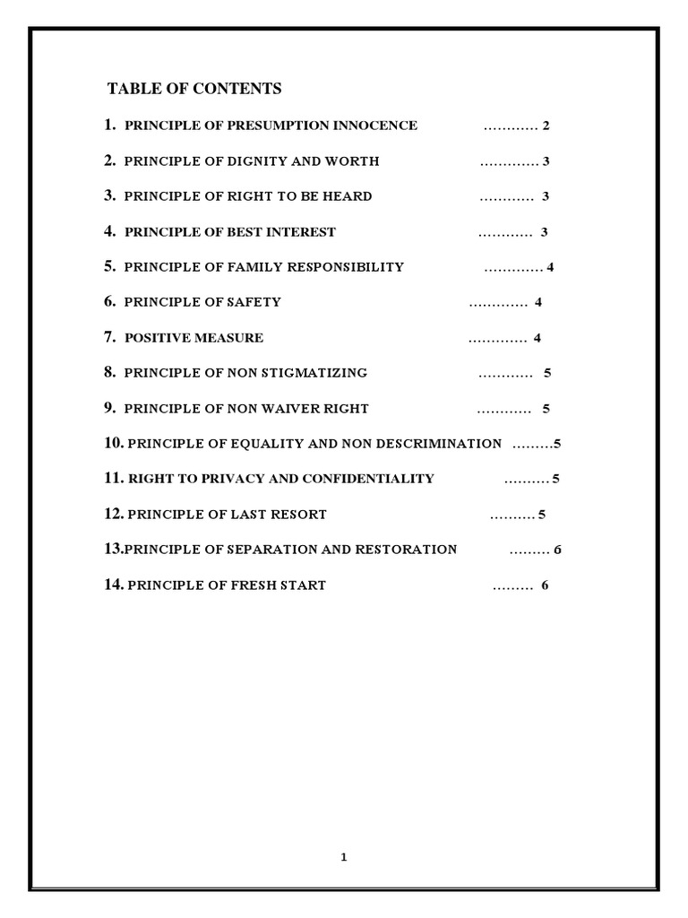 Principles of Child Care and Protection | PDF | Child Neglect | Child Abuse