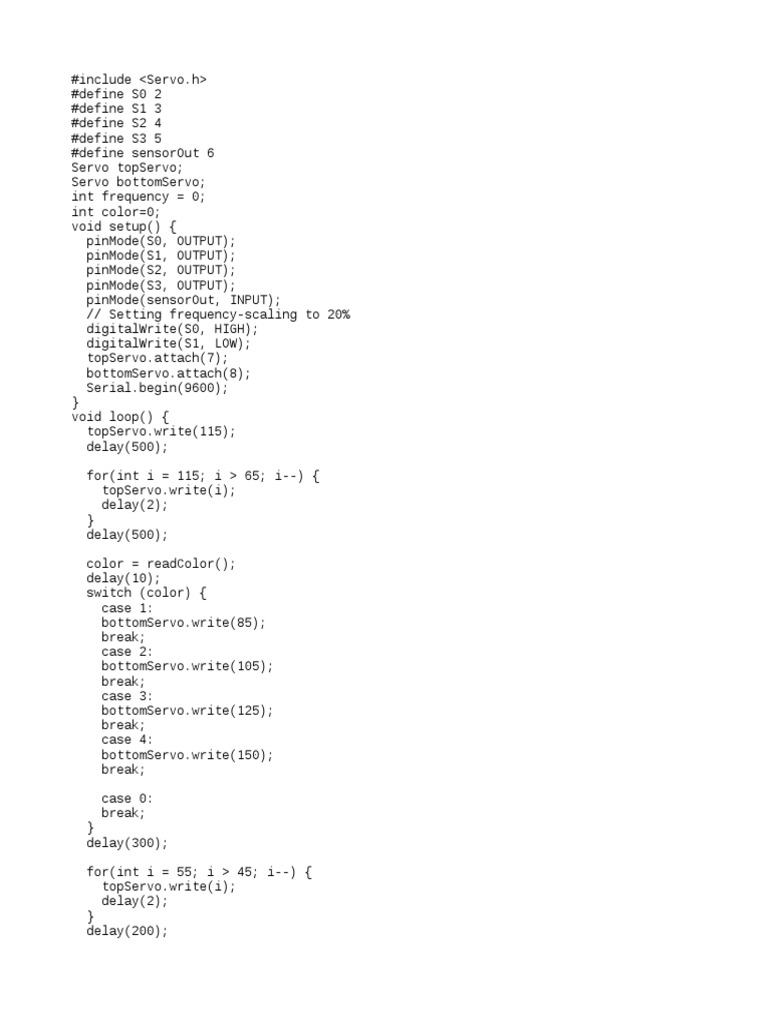 Color Sorting Machine | PDF | Color | Computer Engineering