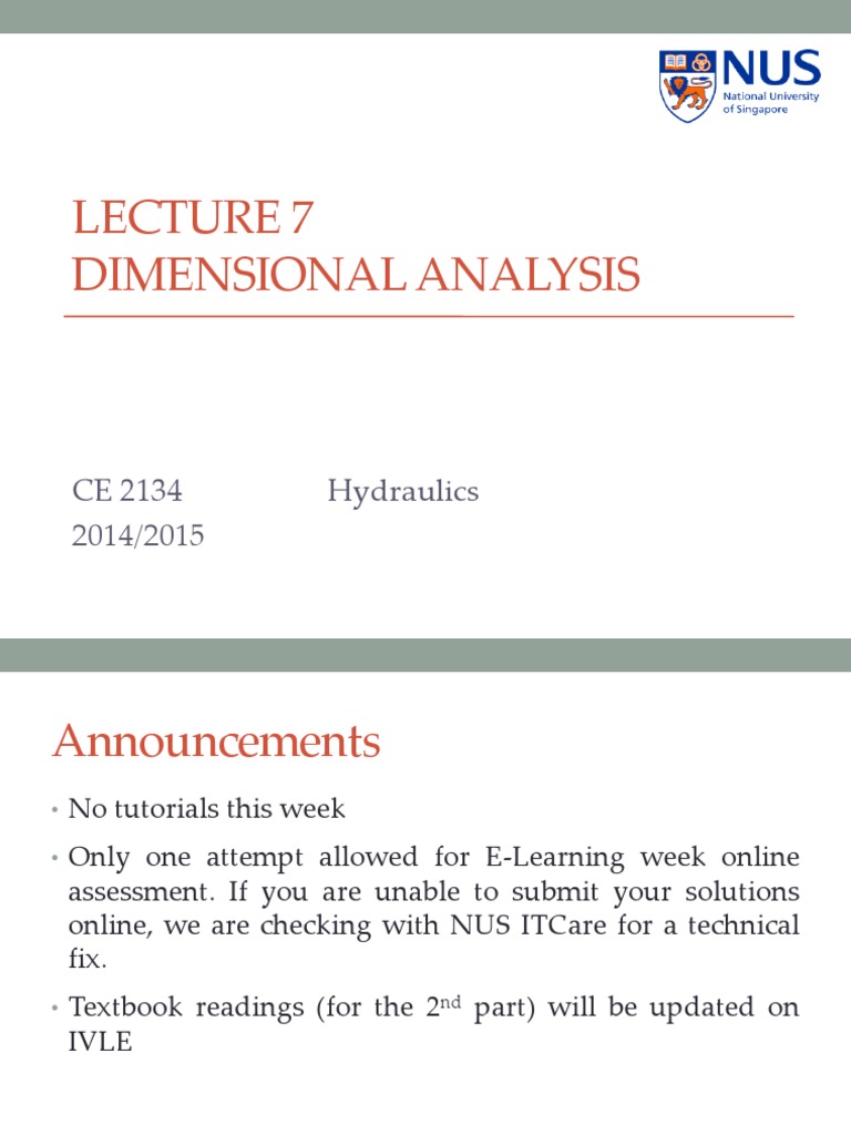 Dimensional Analysis Example | PDF | Reynolds Number | Continuum Mechanics