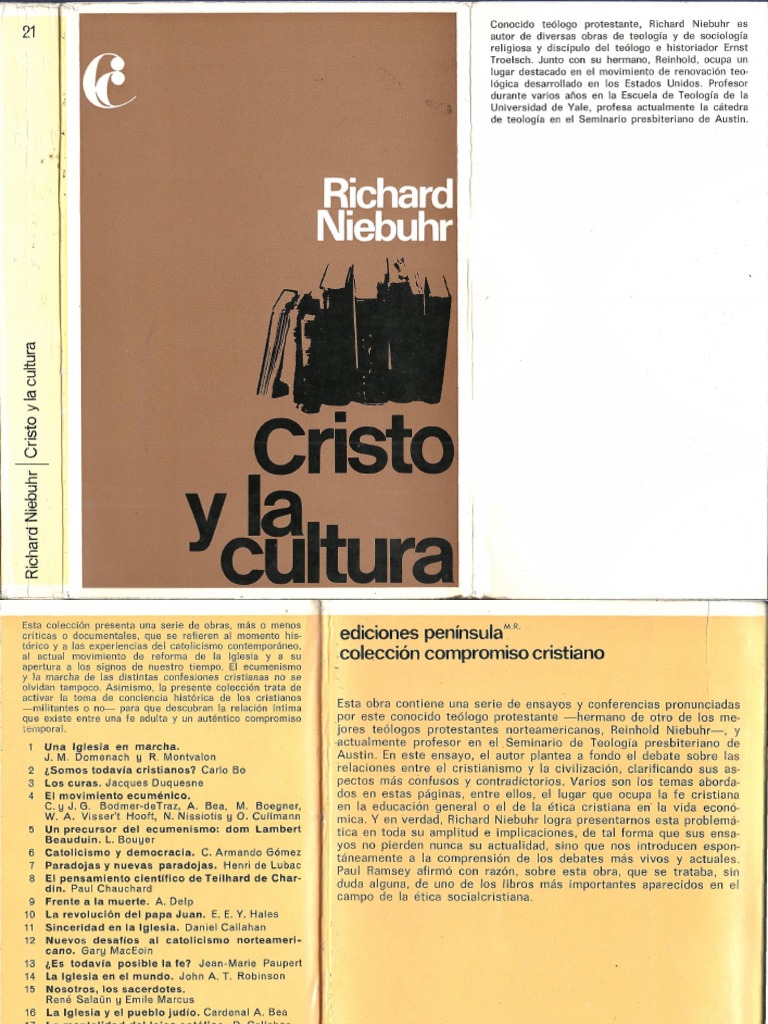 Cristo y La Cultura - H. Richard Niebuhr | PDF