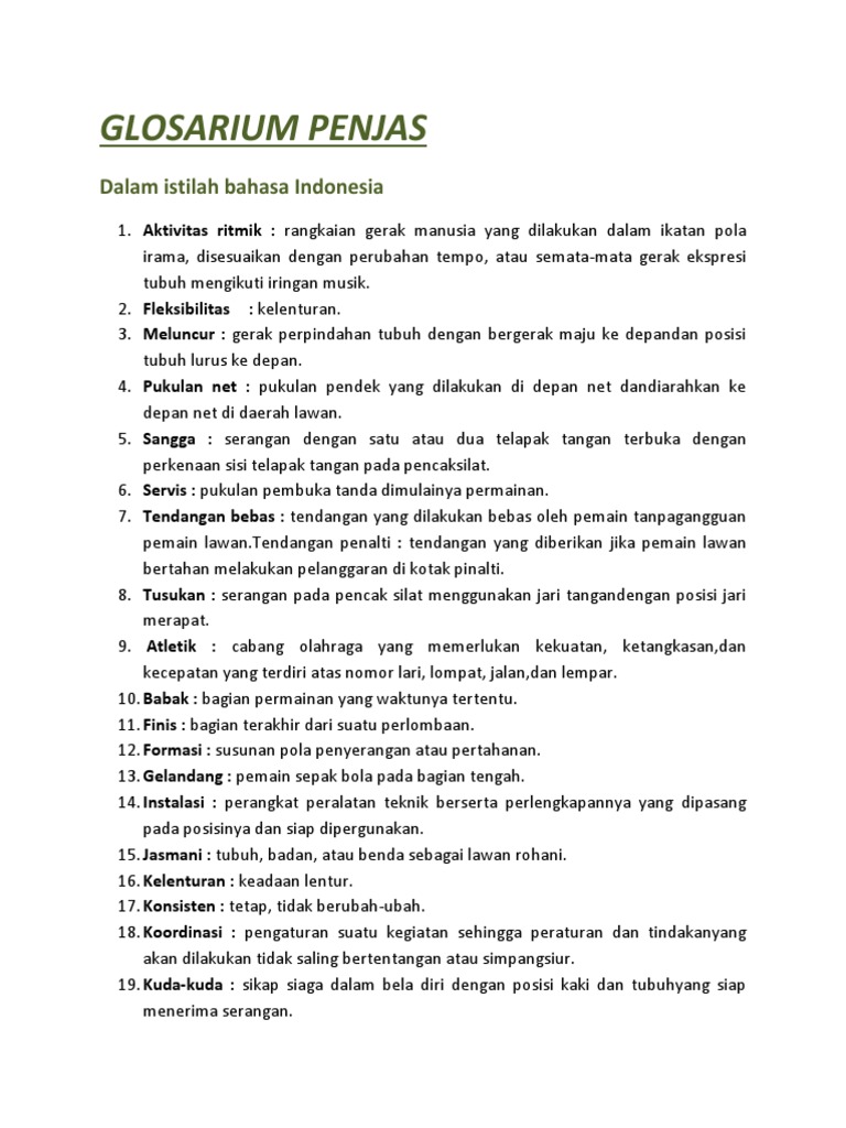 Glosarium | PDF