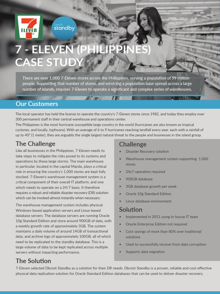 Dbvisit 7 Eleven Case Study | PDF | Oracle Corporation | Databases