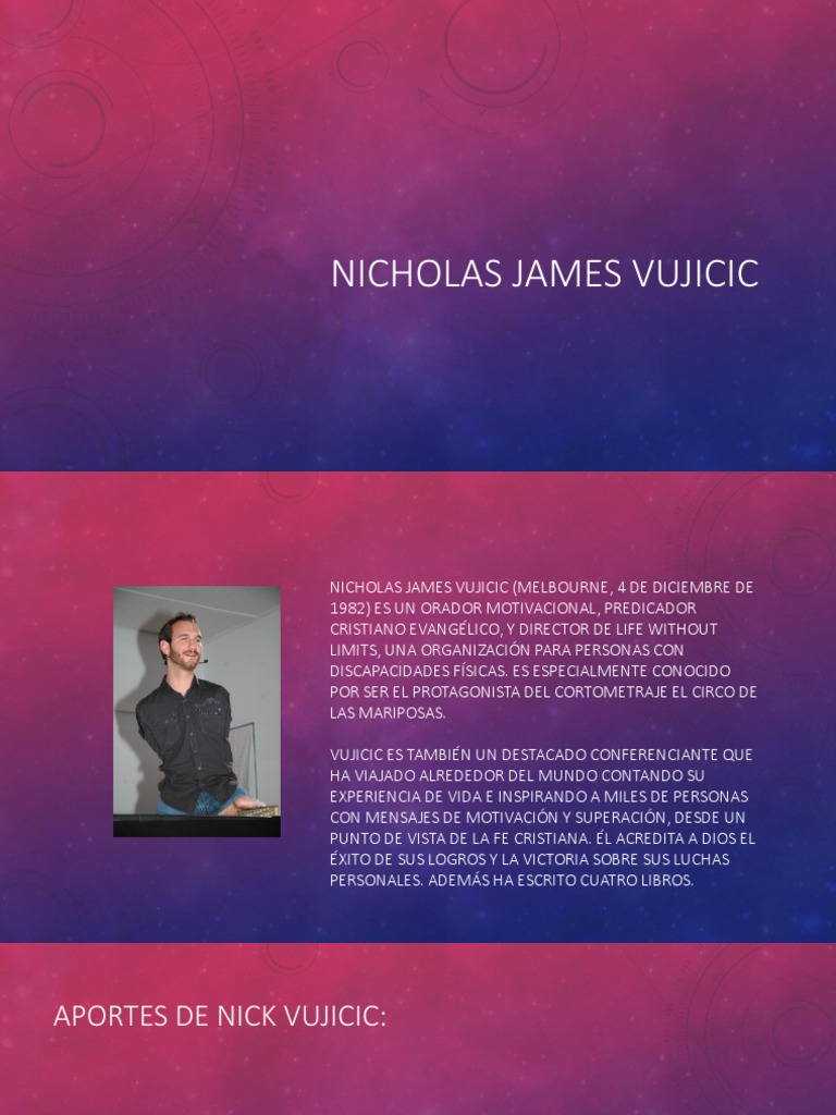 Nicholas James Vujicic Pdf