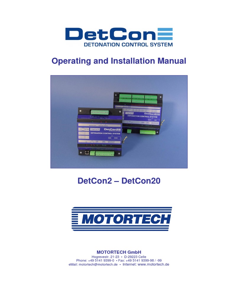 Operating and Installation Manual: Motortech GMBH | PDF | Ignition ...