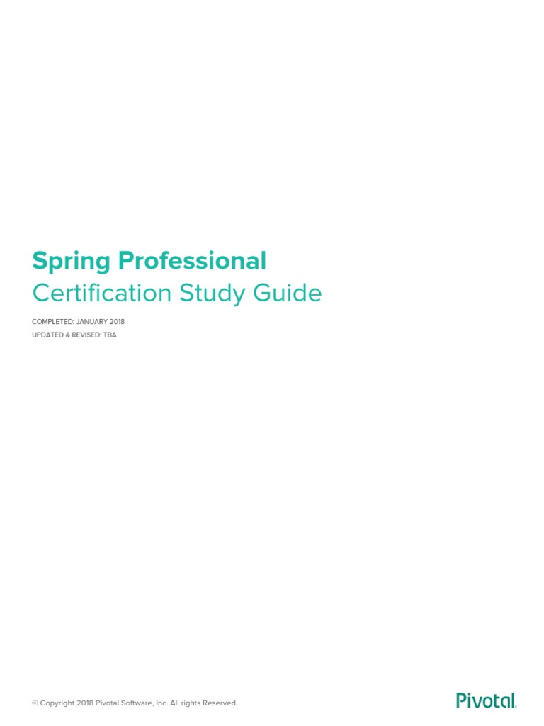 Spring Professional Certification Study Guide | PDF | Method (Computer ...