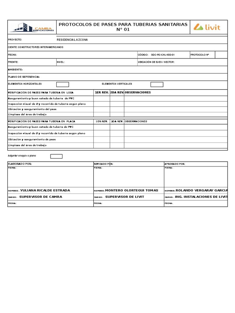 Formato Protocolo de Pases | PDF