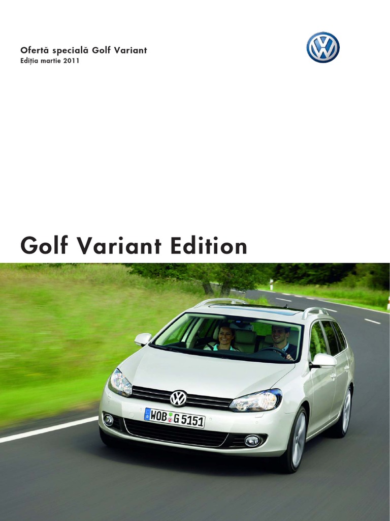 Golf Variant Edition March 2011: Technical Specifications and Pricing ...