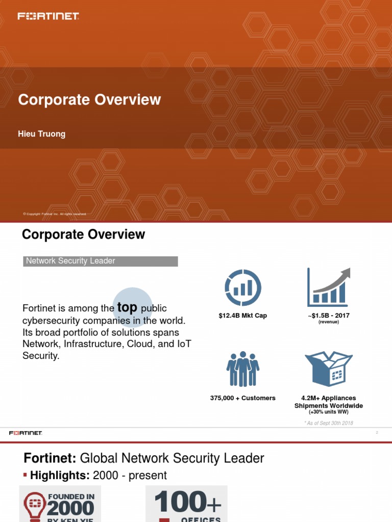 Overview Fortinet | PDF | Computer Security | Security
