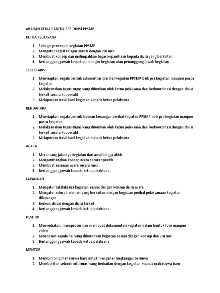 Arahan Kerja | PDF | Karier & Perkembangan | Bisnis