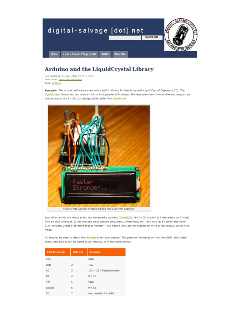 Arduino Lcd Tutorial | Liquid Crystal Display | Backlight