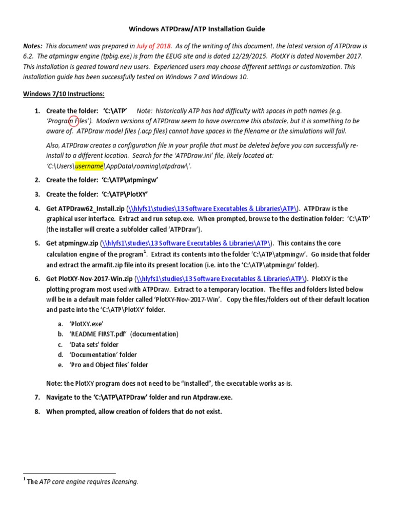 ATPDraw&ATP Installation Guide PDF | PDF | Zip (File Format) | Computer ...