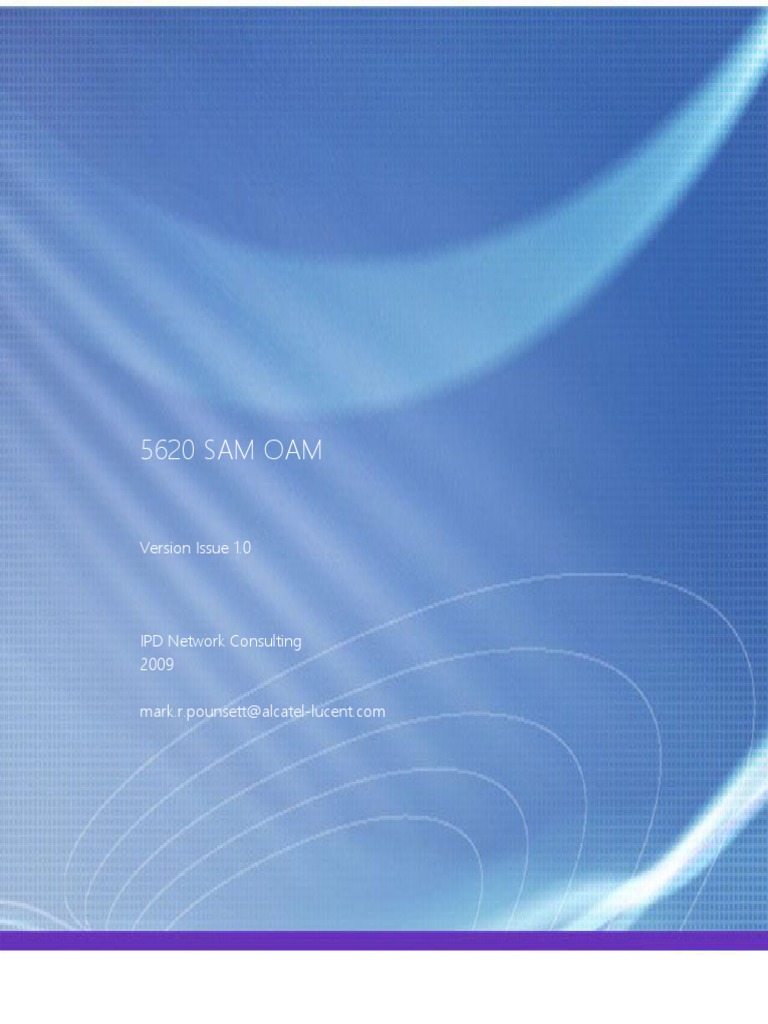 5620 SAM OAM: Version Issue 1.0 | PDF | Multiprotocol Label Switching ...