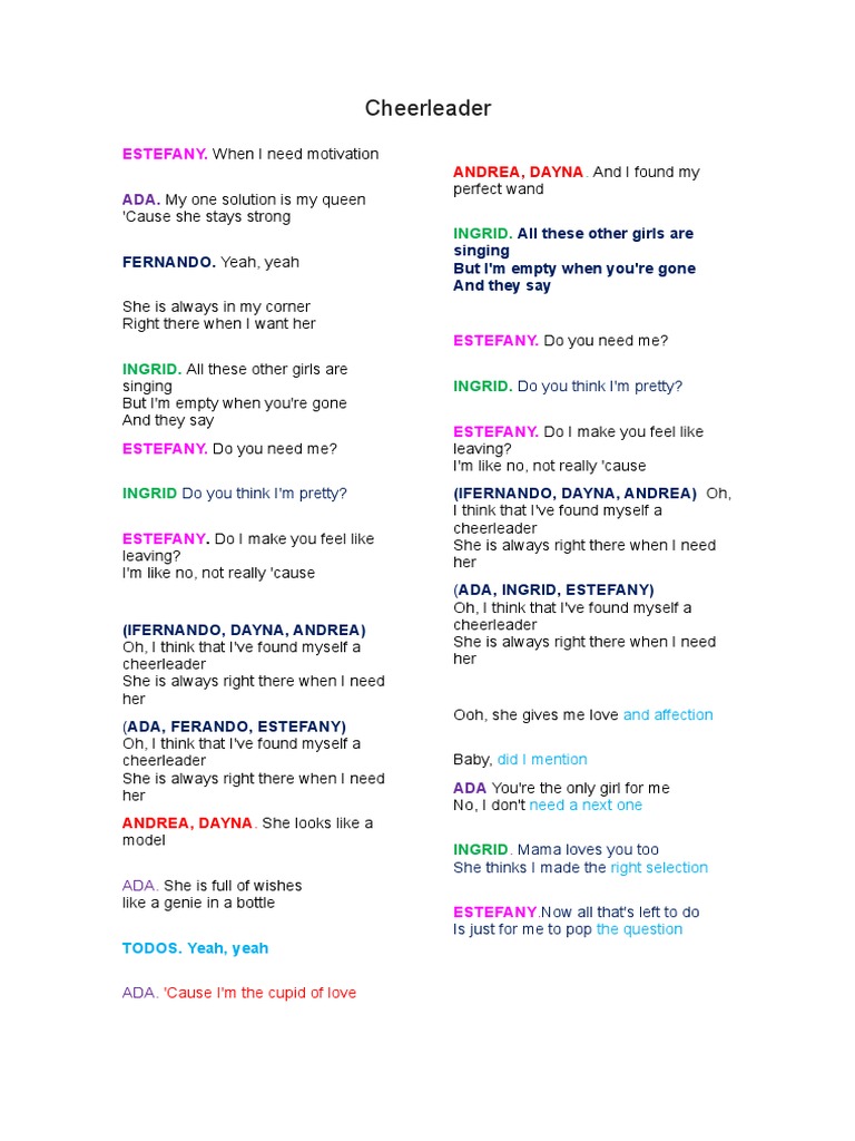 Cheerleader Squad | PDF | Leisure