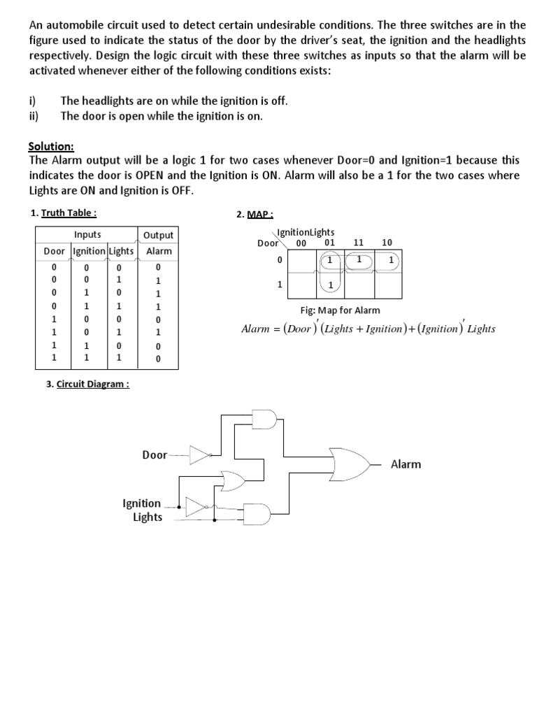Automobile Alarm Circuit | PDF