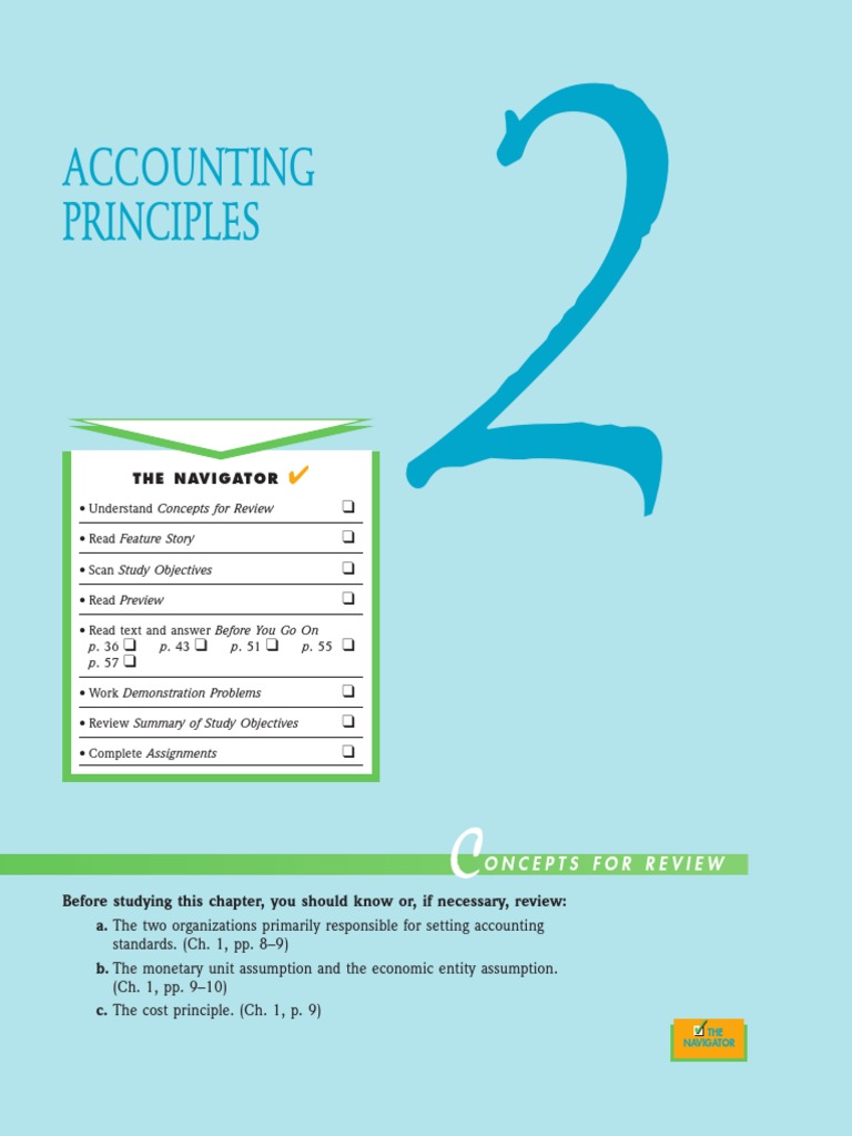 Chapter 2 - Accounting Principles | PDF | Financial Accounting ...