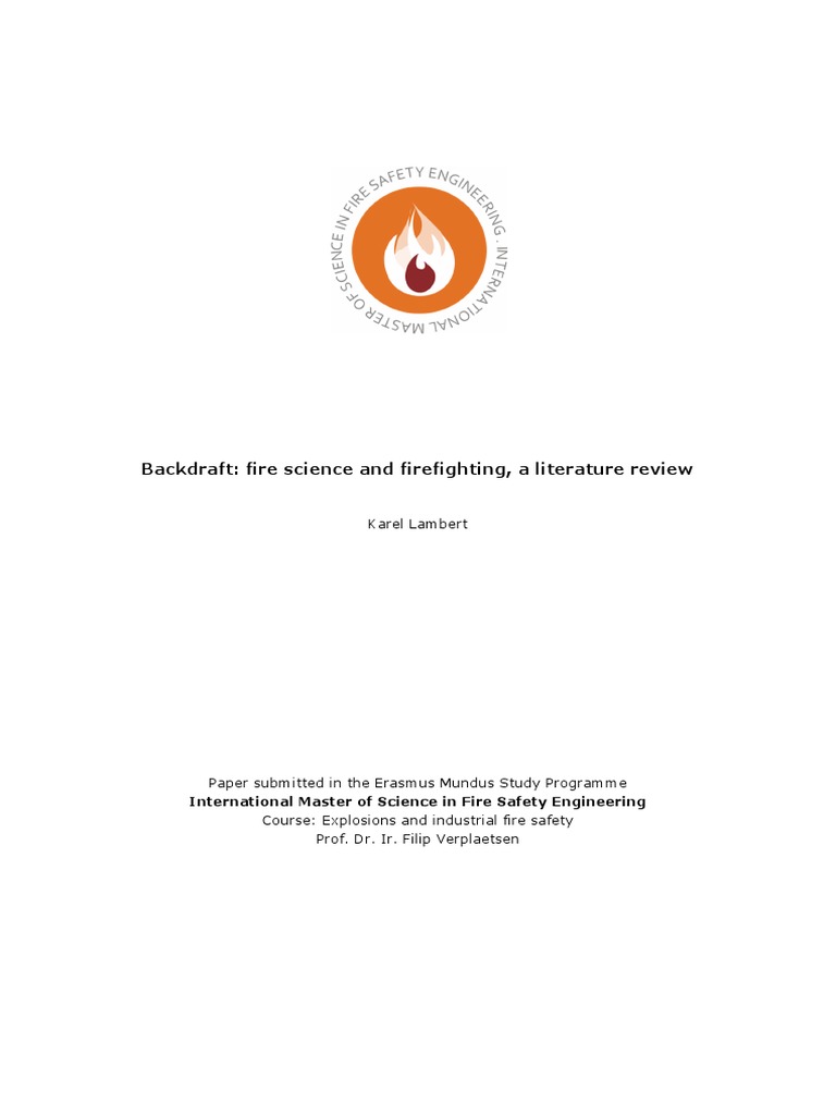 LAMBERT Backdraft | Download Free PDF | Combustion | Fires