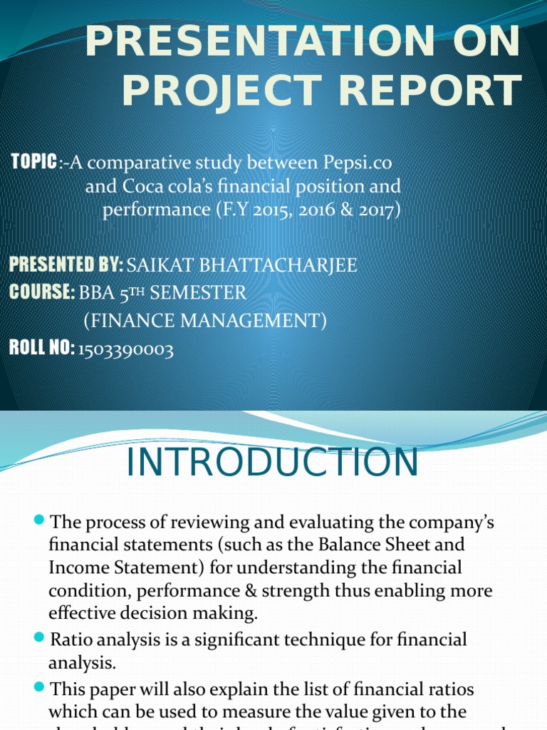 Comparative Financial Analysis: Pepsi vs. Coca-Cola | PDF | Financial ...