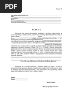 Obrazac PI Izjava o Minimalno Tehničkim Uslovima Prodaje | PDF