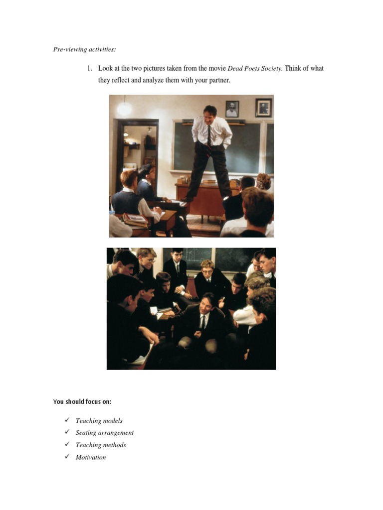 Analyzing Dead Poets Society Themes | PDF | Career & Growth | Self ...
