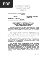 Sample Formal Offer of Evidence | PDF | Prosecutor | Common Law
