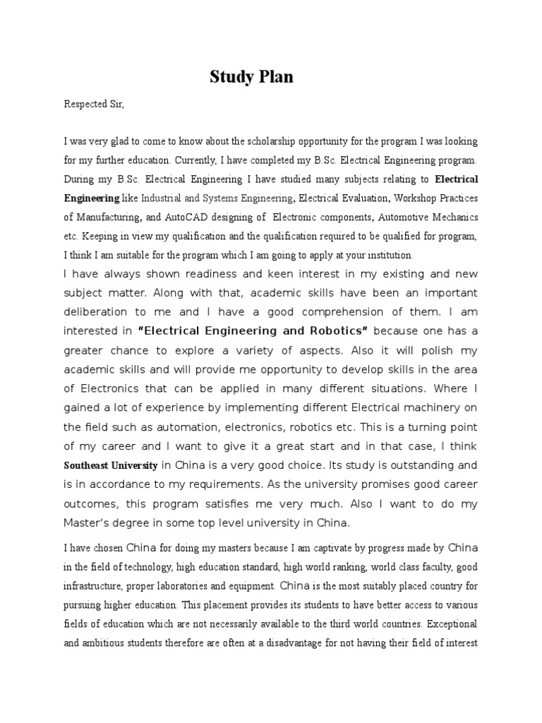 Study Plan: Engineering Like, Electrical Evaluation, Workshop Practices ...