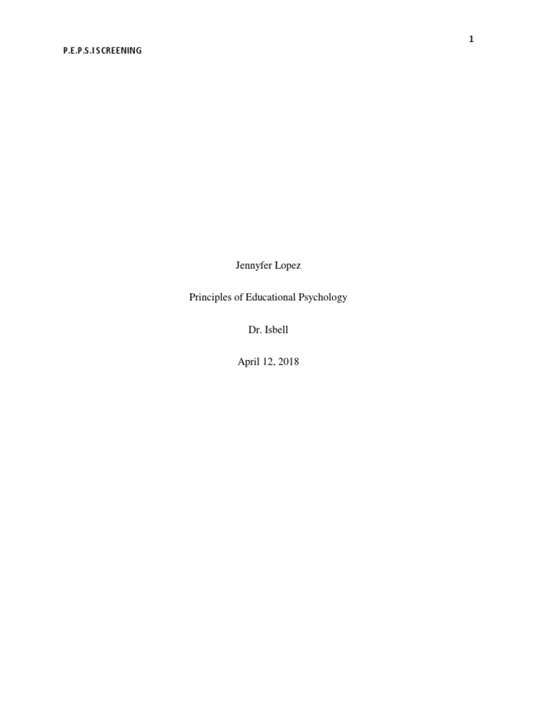 Pepsi Screening | PDF | Child Development | Relationships