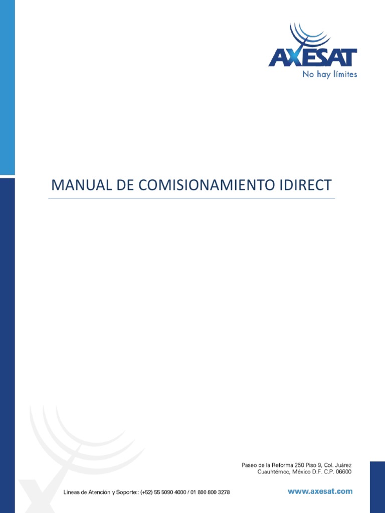 Manual Idirect Apuntamiento x3 | PDF | Módem | Red de computadoras
