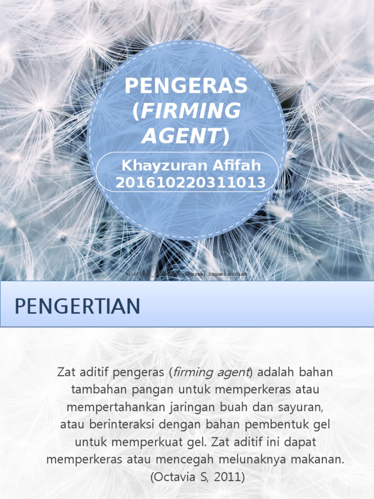 Pengeras (Firming Agent) | PDF