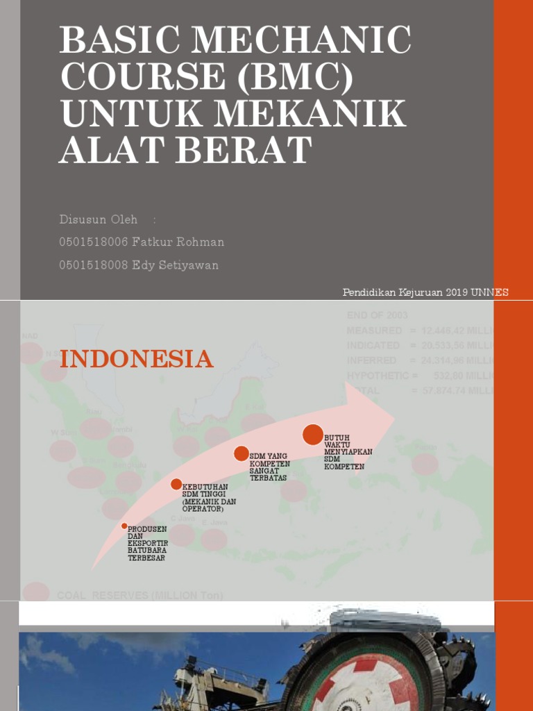 Basic Mechanic Course (BMC) Untuk Mekanik | PDF | Teknologi & Rekayasa