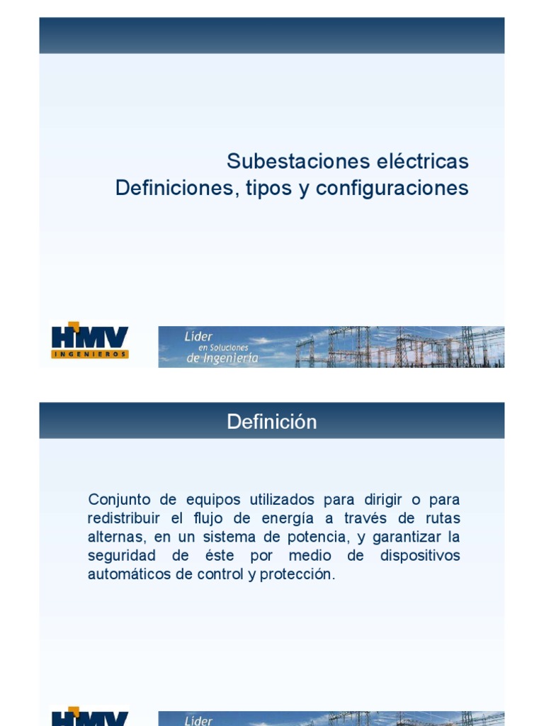 HMV Subestaciones Eléctricas | PDF | Subestacion electrica | Transformador