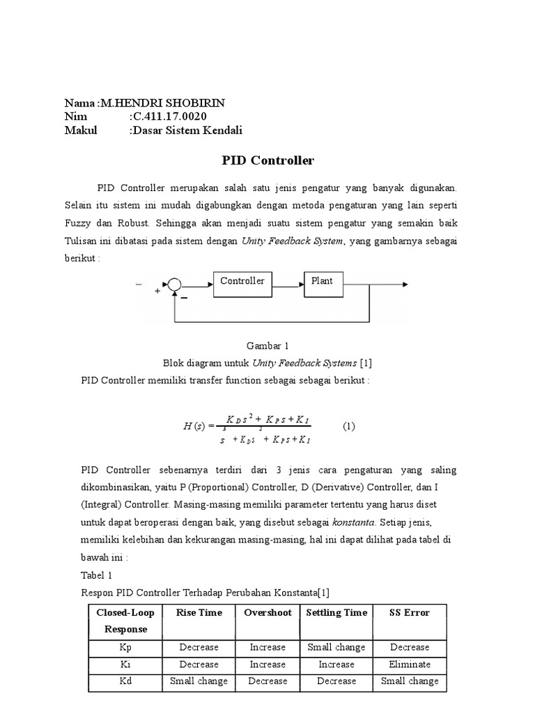 Pid Controller | PDF