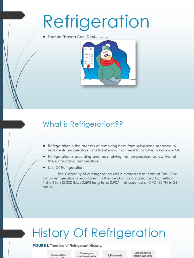Refrigeration | PDF | Refrigeration | Refrigerator
