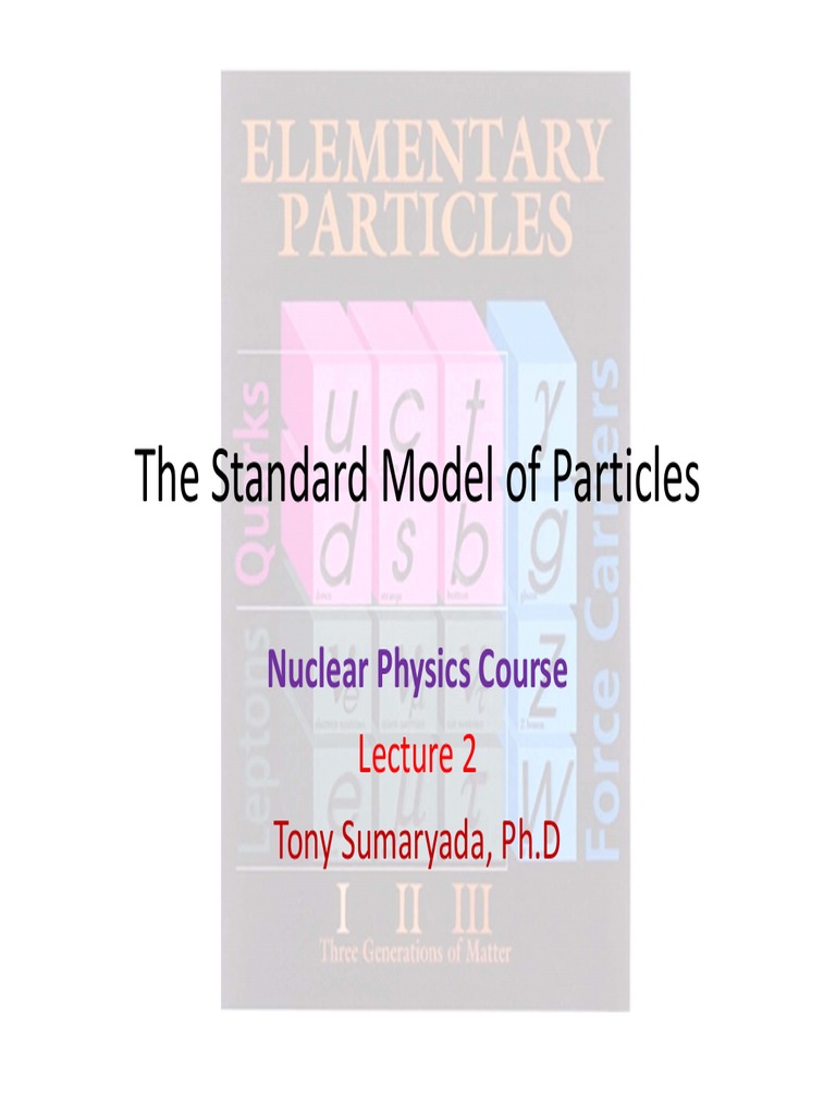 An Overview of the Standard Model of Particle Physics | PDF | Quark ...