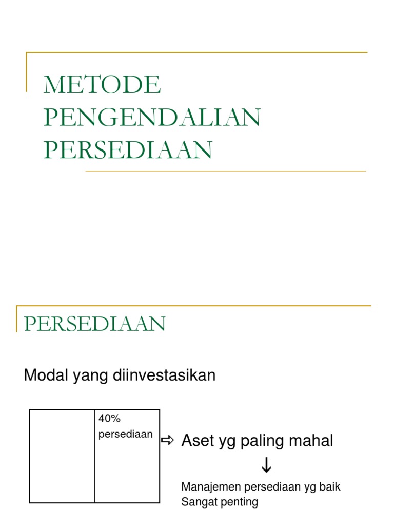 Metode Persediaan ABC Eoq Rop | PDF | Teknologi & Rekayasa